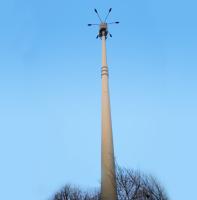China 45M Steel Microwave Monopole Transmission Line Tower for sale