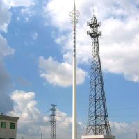 China Mobile Phone Antenna 35M Monopole Steel Tower for sale