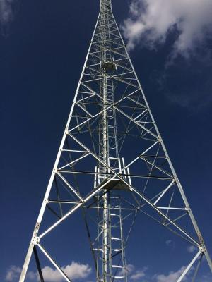 China Q235 Steel GSM RRU Electric Transmission Tower for sale