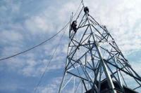 China 50m Vhf Radio Wifi Lattice Steel Tower For Signal Transmission for sale