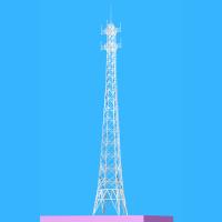 China 3 Leg Triangle Free Standing Galvanized Steel Tower for sale