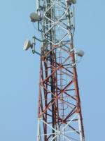 China Painted 15m Telecommunication Lattice Steel Towers for sale