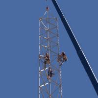 China 3 Legged 50m Multifunction Tubular Steel Tower for sale