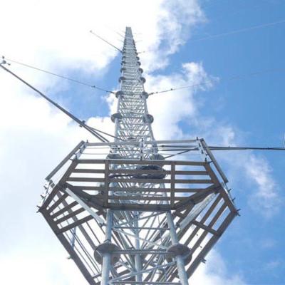 China Electric Communication 55m Lattice Tubular Steel Tower for sale