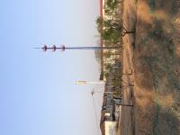China PLS Pole 56m BTS Self Supporting Antenna Tower for sale