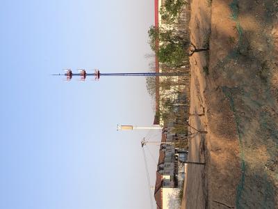 China PLS Pole 56m BTS Self Supporting Antenna Tower for sale