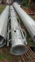 China PLS Pole 56m BTS Self Supporting Antenna Tower for sale