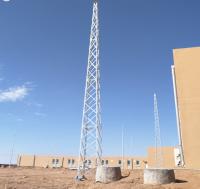 China Antena Monopole Iron Lightning Protection Tower for sale