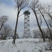 China 30M/S Angle Steel Hot Galvanizing Guard Watch Tower for sale