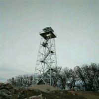 China 30M/S Angle Steel Hot Galvanizing Guard Watch Tower for sale