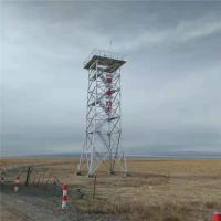 China 30M/S Angle Steel Hot Galvanizing Guard Watch Tower for sale
