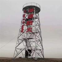China Safety Galvanized Steel Q345 Security Watch Tower for sale