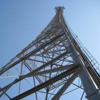 China Four Legged Lattice Microwave Angle Steel Tower Communication 20m for sale