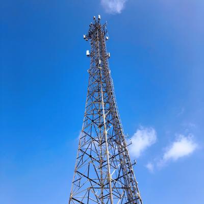China 120 Feet 4 Legs Tube Self Supporting Telecom Steel Tower for sale
