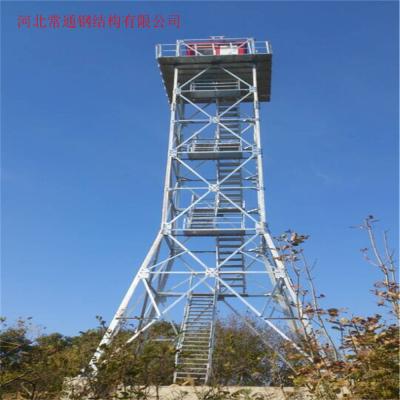 China Angle Steel Lattice Guard Observation Tower Meteorological Phenomena Watch for sale
