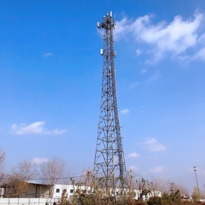 China Radio Mobile Telecommunication 80m 3 Legged Tower Self Erecting Lattice Steel Towers for sale
