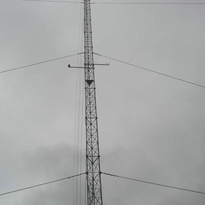 China Lattice Steel Communication 10m Guyed Wire Tower for sale