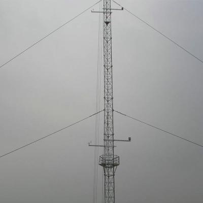 China 55m Lattice Electric Communication Guyed Mast Tower Customizable  Steel And Alloy Structural Steel for sale