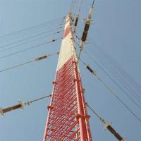 China 55m Lattice Electric Communication Guyed Mast Tower Customizable  Steel And Alloy Structural Steel for sale