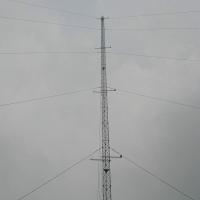 China Tubular Hot Dip Galvanized 40m Guyed Wire Tower Customizable Steel Structure for sale