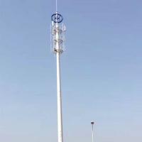 China Q345 20m Tubular Steel Tower Hot Dip Galvanized Steel And Alloy Structural Steel Customizable for sale
