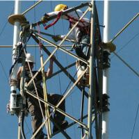 China Mast Three Tube 36m/S Tubular Steel Tower Large Telecommunication Power Oil Depot for sale