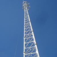 China Mast Three Tube 36m/S Tubular Steel Tower Large Telecommunication Power Oil Depot for sale
