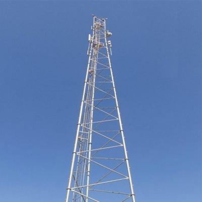 China Galvanized Telecommunication Tubular Steel Tower Tube Antenna Lattice Steel Tower 4 Legged Customized for sale