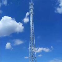 China Galvanized Telecommunication Tubular Steel Tower Tube Antenna Lattice Steel Tower 4 Legged Customized for sale