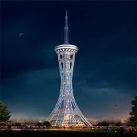 China Tubular Q235 Steel 15m Galvanized Radio And Television Tower for sale