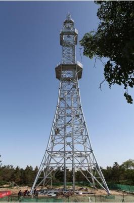 China Iso Certificated Galvanized Q345 Tv Self Supporting Antenna Tower for sale
