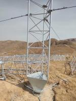 China 42m Steel Tubular Communication Guyed Wire Tower for sale