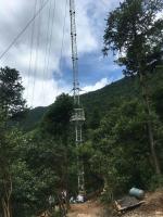 China Hot Dip Galvanized Communication Lattice 5g Guyed Mast Tower for sale