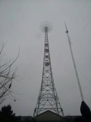 China Triangular 3 Legged Communication Radio Guyed Tower for sale