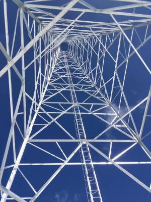 China Q345B Angular Steel Self Supporting Lattice Poles for sale