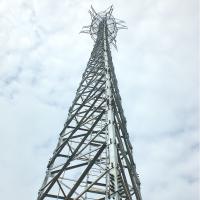 China ISO 90m Galvanized 3 Legged Lattice Mast Tower for sale