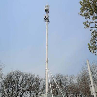 China Gsm Antenna Telecommunication 15m Monopole Communication Tower for sale