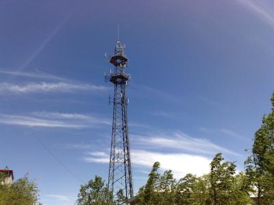 China 4g Gsm Tv Antenna Radio 330km/H Angle Steel Tower For Telecommunication for sale