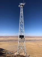 China 100m Q235 Self Supporting Steel Tube Three Legged Tower for sale