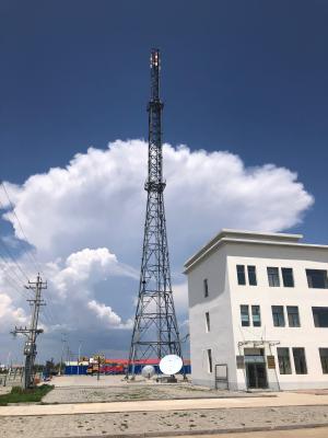 China Mobile Hot Dip Galvanizing 55m 4 Leg Cell Phone Antenna Locator Self Supporting for sale