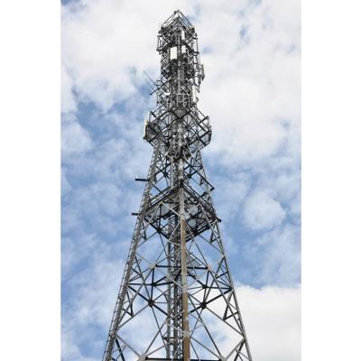 China Self Supporting Signal GSM Angle Steel Mobile Telecommunication Tower for sale