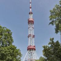 China Tubular Steel Angle Steel 80m Radio And Television Tower for sale