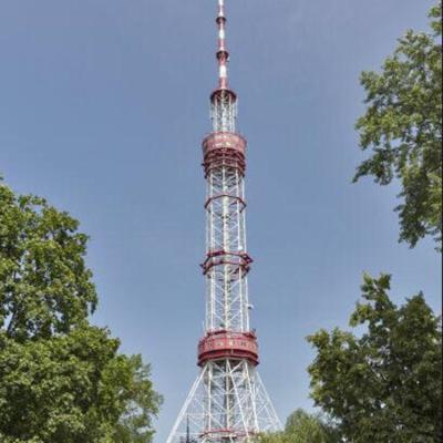 China Tubular Steel Angle Steel 80m Radio And Television Tower for sale