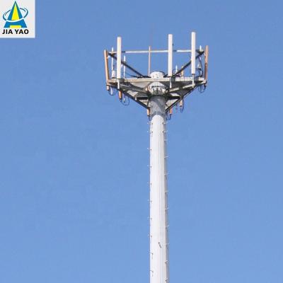 China Oem Antenna 30m Monopole Steel Tower Self Supporting Mast Wifi Telecom for sale