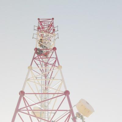 China Outdoor 100 Meters Metal Antenna Tower Self Supporting 3 Leg for sale