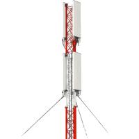 China Gsm 30m Guyed Wire Tower Lattice Triangle Triangular for sale