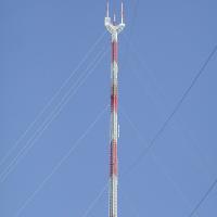 China Hot Dip Galvanized 40m Tubular Antenna Tower Guyed for sale