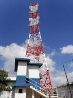 China Hot Dip Galvanized 4 Legged Tower Lattice Microwave Communication 20m High for sale