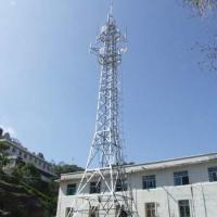 China 3 Leg Triangle Free Standing Antenna Mast Tower Cell Angle Lattice Galvanized Steel for sale