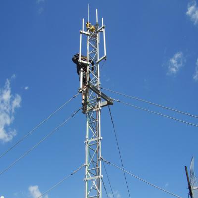 China Antenna Telecommunication 15m Guyed Mast Tower for sale
